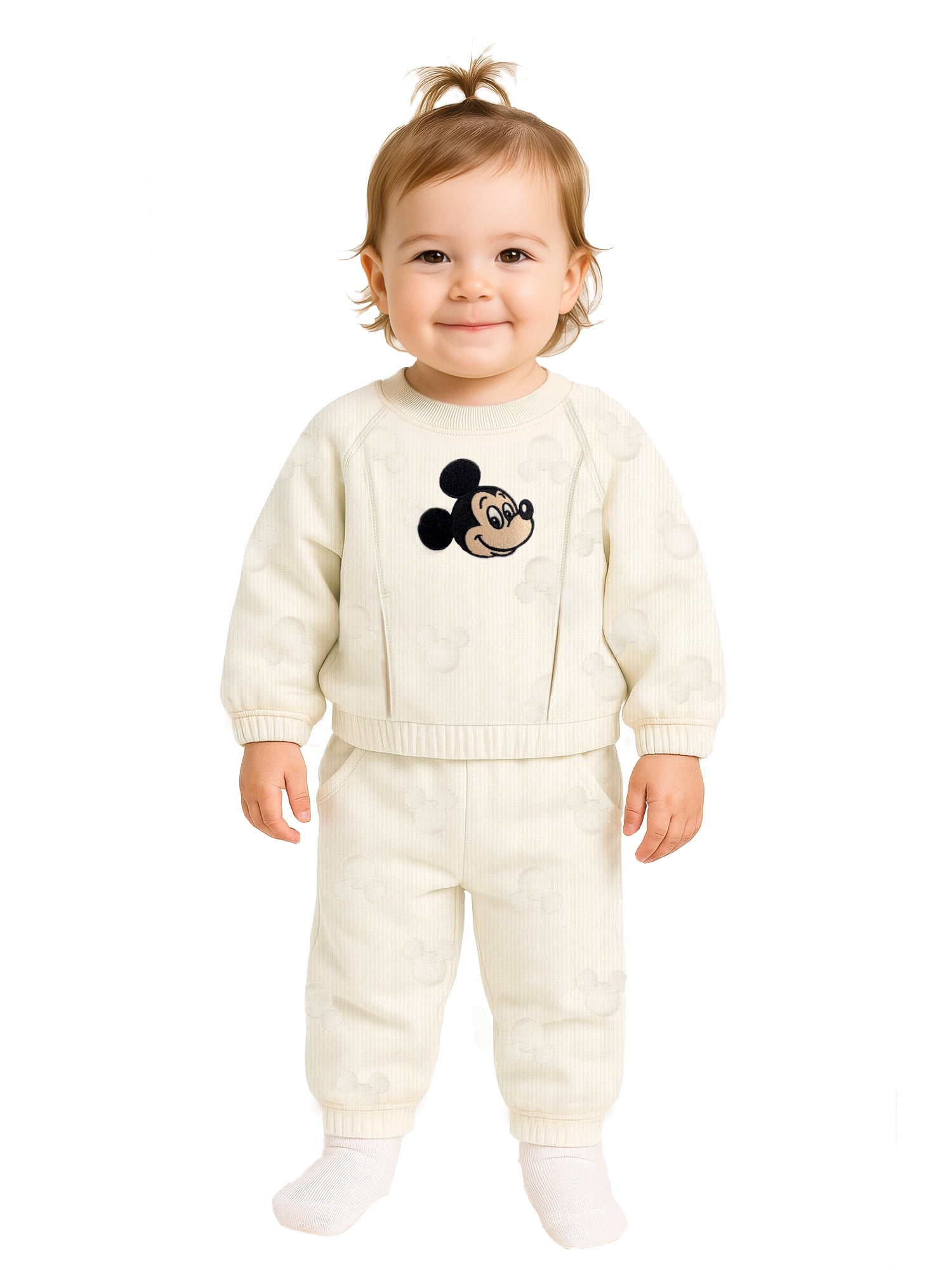 Mickey Mouse Toddler Girl Quilted Jogger Set, Sizes 12 Months-5T ...