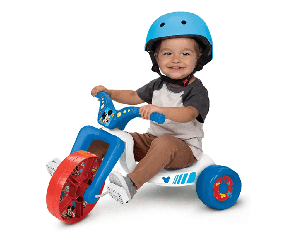 Mickey Mouse Toddler Kids Ride-On 8.5" Fly Wheels Junior Cruiser ...
