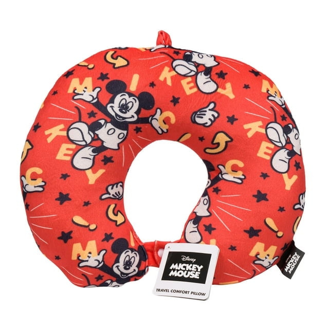 Mickey Mouse Travel Comfort Pillow - 13" - Neck Pillow - Polyester ...