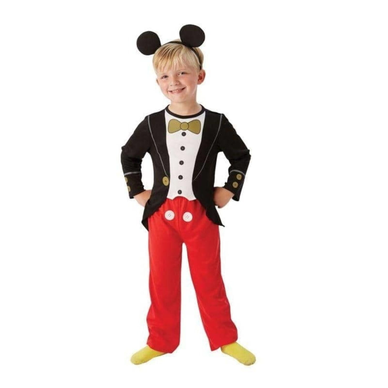 Mickey Mouse Tuxedo Child Disney Medium Male Kids Black Fancy Dress ...