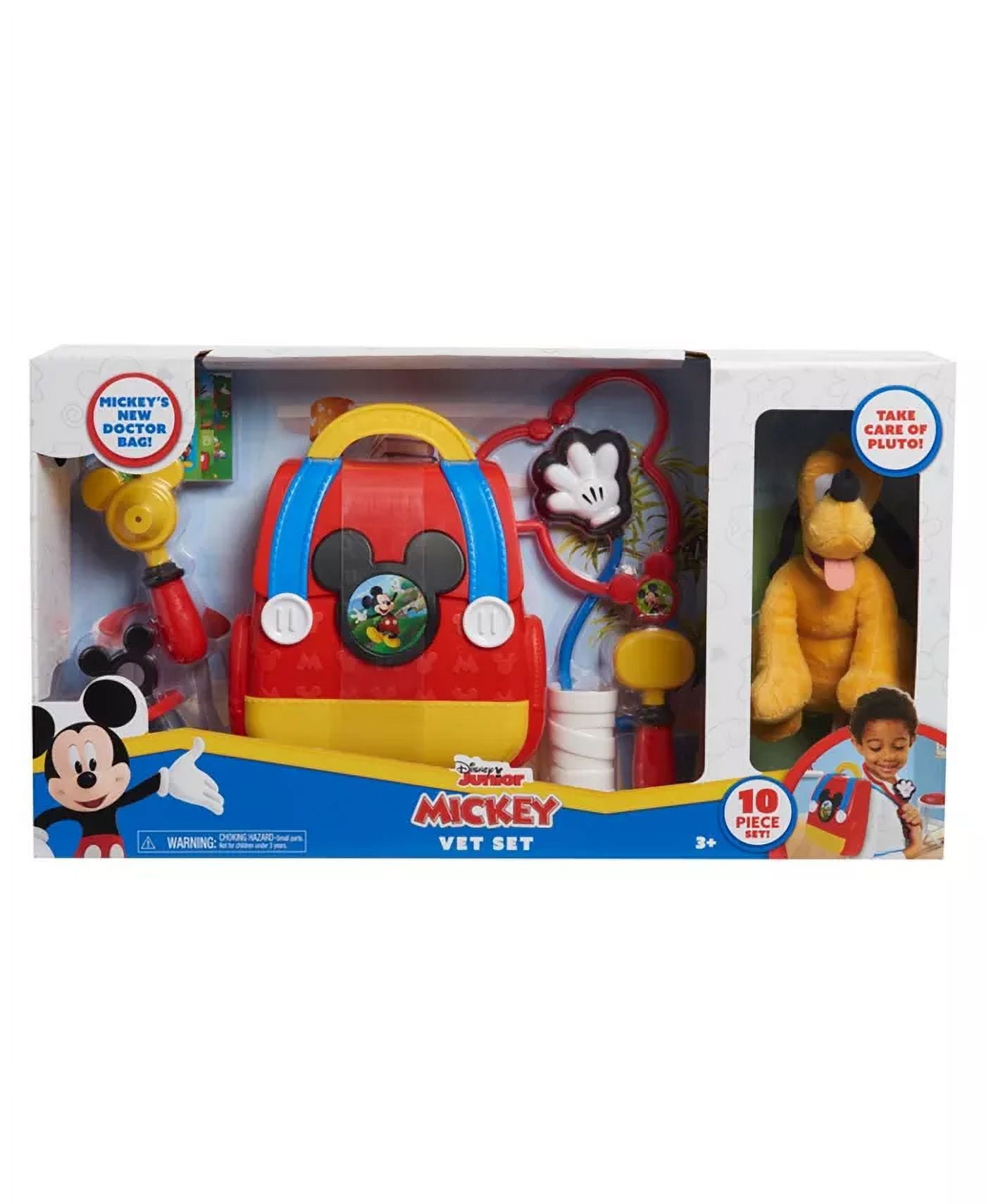 Mickey Mouse Vet Bag Set with Bonus Pluto Plush - Walmart.com