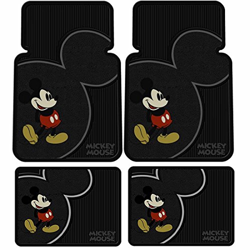 Mickey Mouse Vintage Front & Rear Car Truck SUV Seat Rubber Floor Mats ...