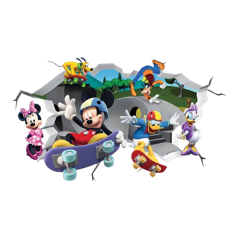 Mickey Minnie Wall Stickers Mickey Minnie 3D wall stickers Cartoon ...