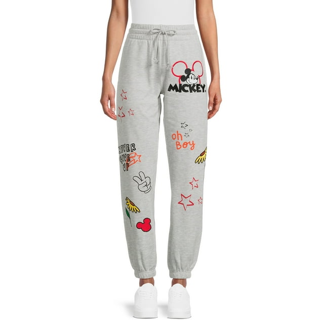 Mickey Mouse Women's Embroidery Joggers, XS-XXXL - Walmart.com