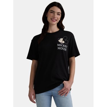 Mickey Mouse Women’s Graphic Baby Tee, Sizes XXS-XXL - Walmart.com