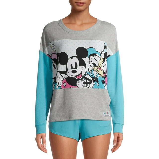 Mickey Mouse Women's and Women's Plus Disney License Long Sleeve Top ...