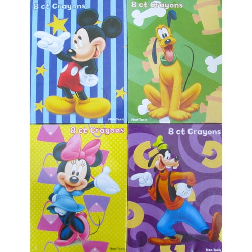 Mickey Mouse and Friends 8-Pack Crayons (4ct) - Walmart.com