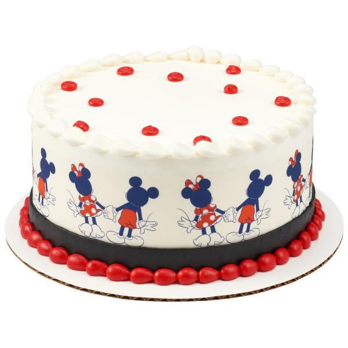 Minnie Mouse Fondant Cake With Zebra