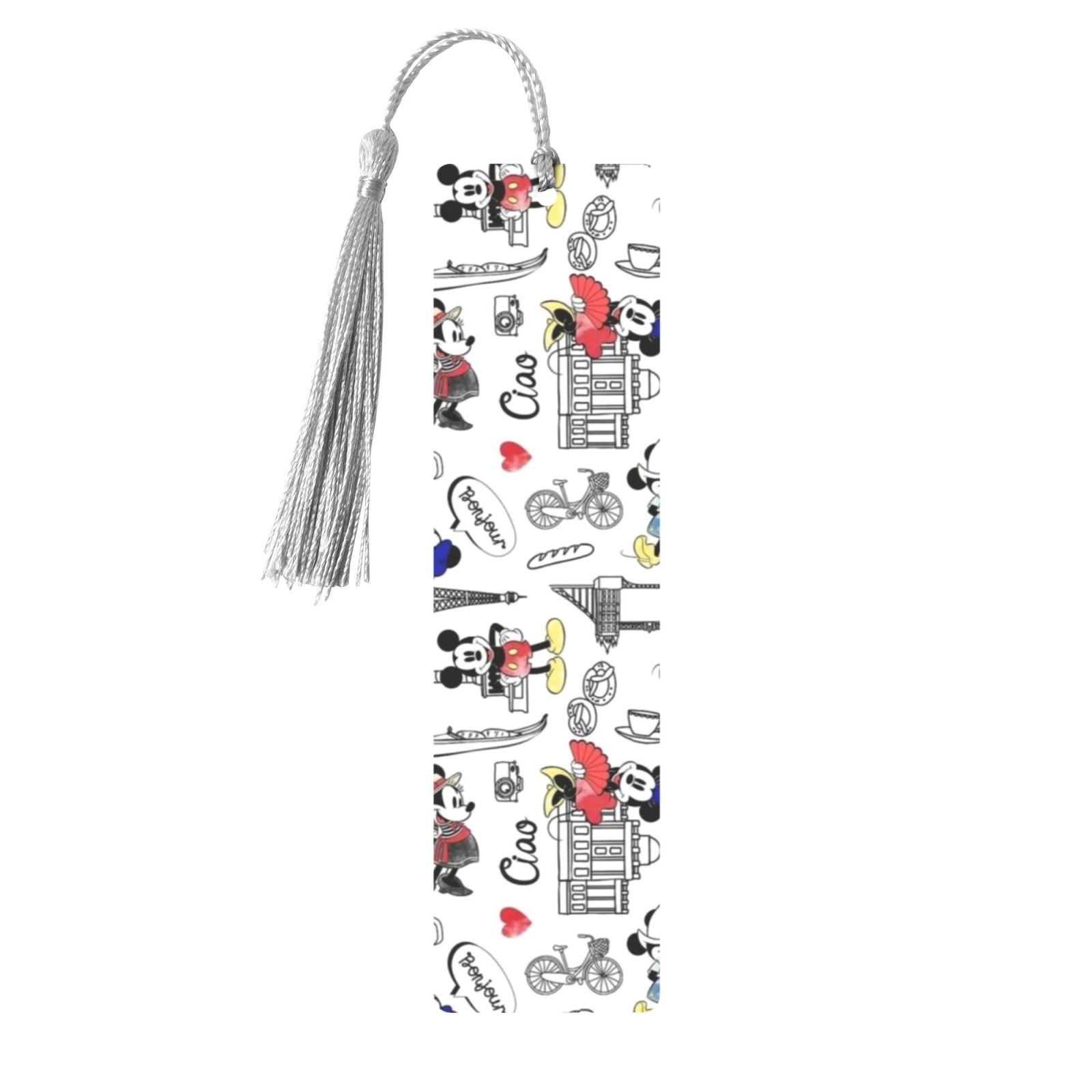 Mickey Mouse bookmark with tassel, bookmark for Book Notebook, Multiple ...