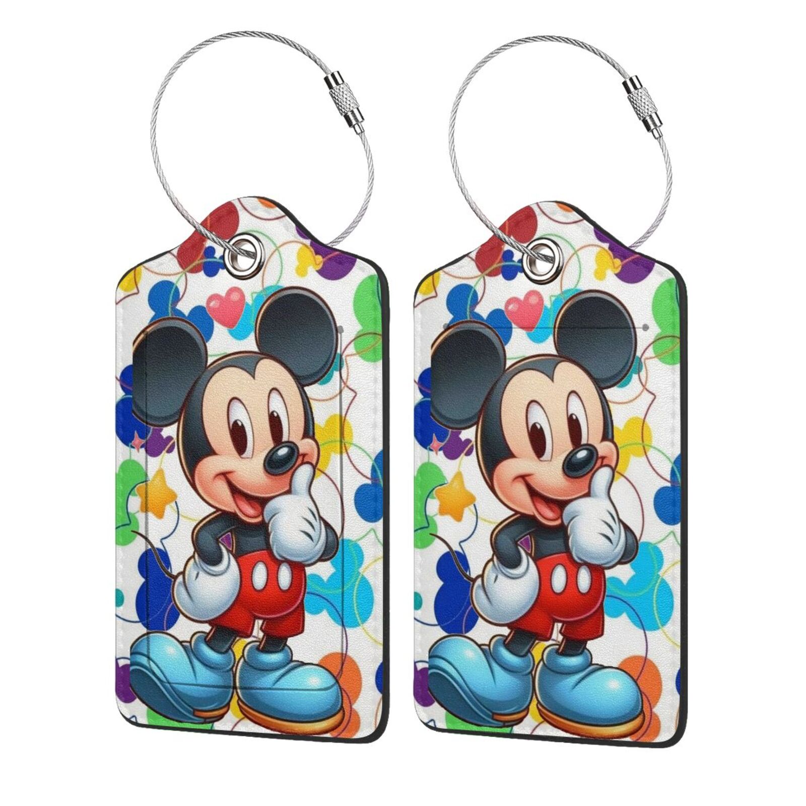 Mickey Mouse3 Luggage Tags for Suitcases Travel ID Identification ...
