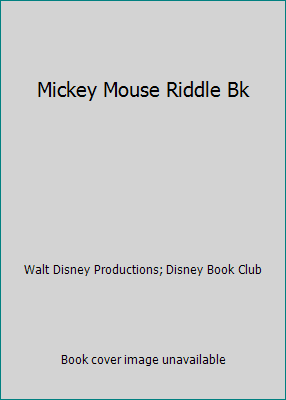 Pre-Owned Mickey Mouse Riddle Bk (Hardcover) 0394825217 9780394825212 ...