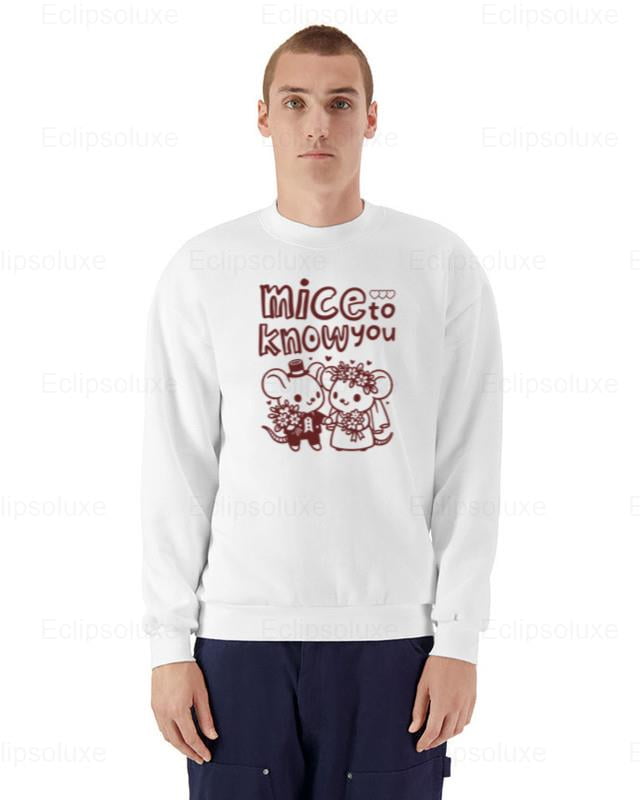 Mickey Nice To Know You Sweatshirt Classic Design Disney Style Fans up ...