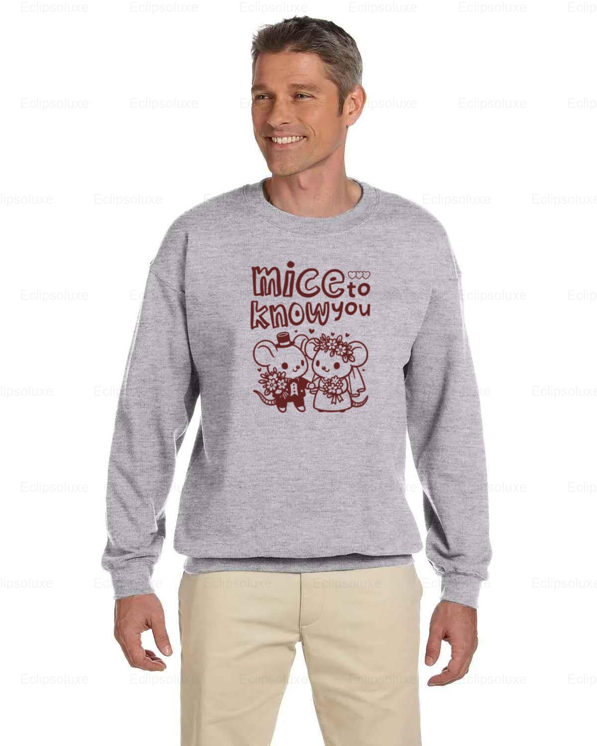 Mickey Nice To Know You Sweatshirt Classic Design Disney Style Fans up ...