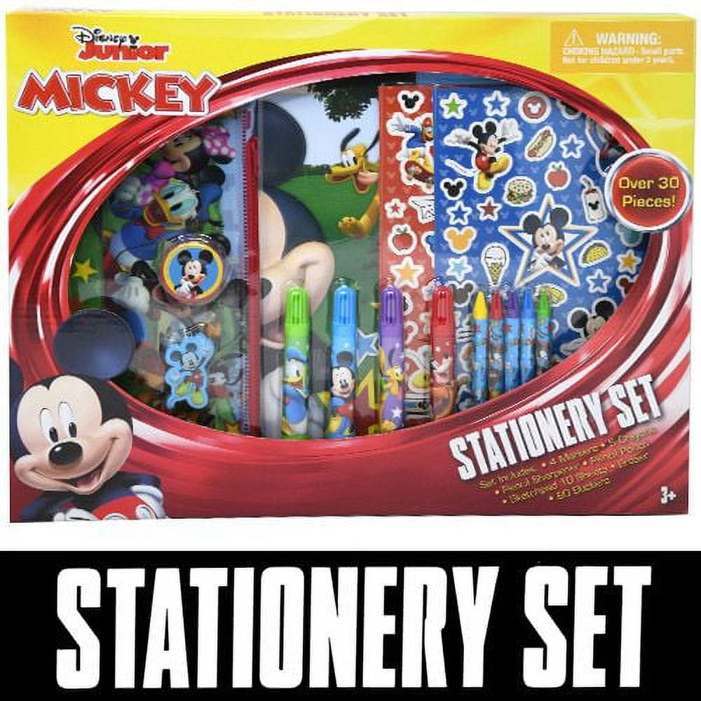 Mickey Over 30pc Stationery Set in Box -MARKER, PENCIL,STICKER,CRAYON ...