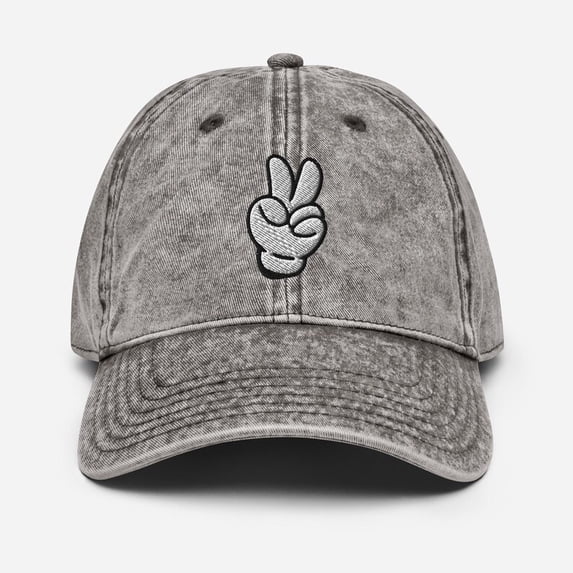 Mickey Peace Sign Hat, Subtle Disney Vintage Cotton Dad Cap - Walmart.com