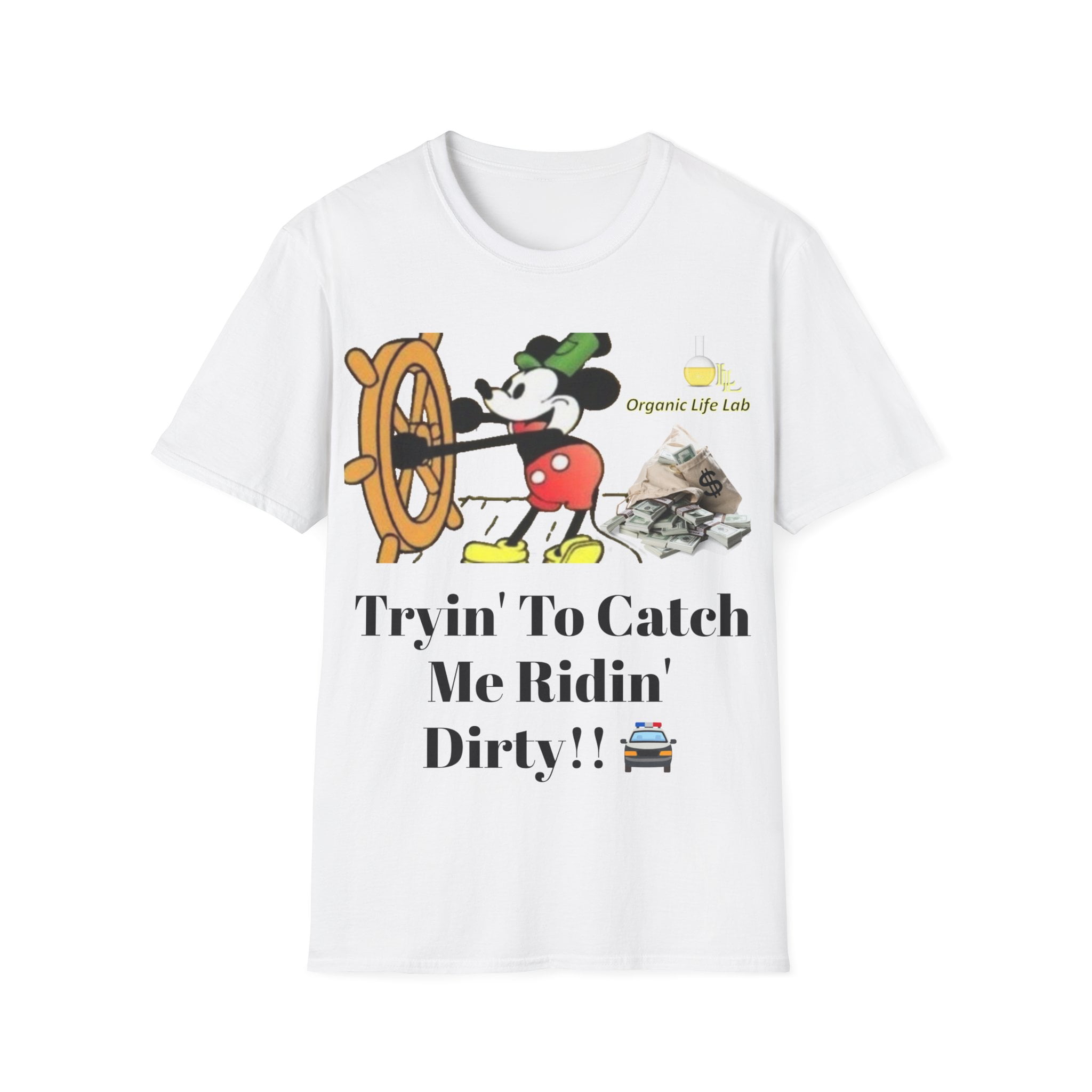 Mickey Ridin' Dirty Unisex Softstyle T-Shirt - Walmart.com