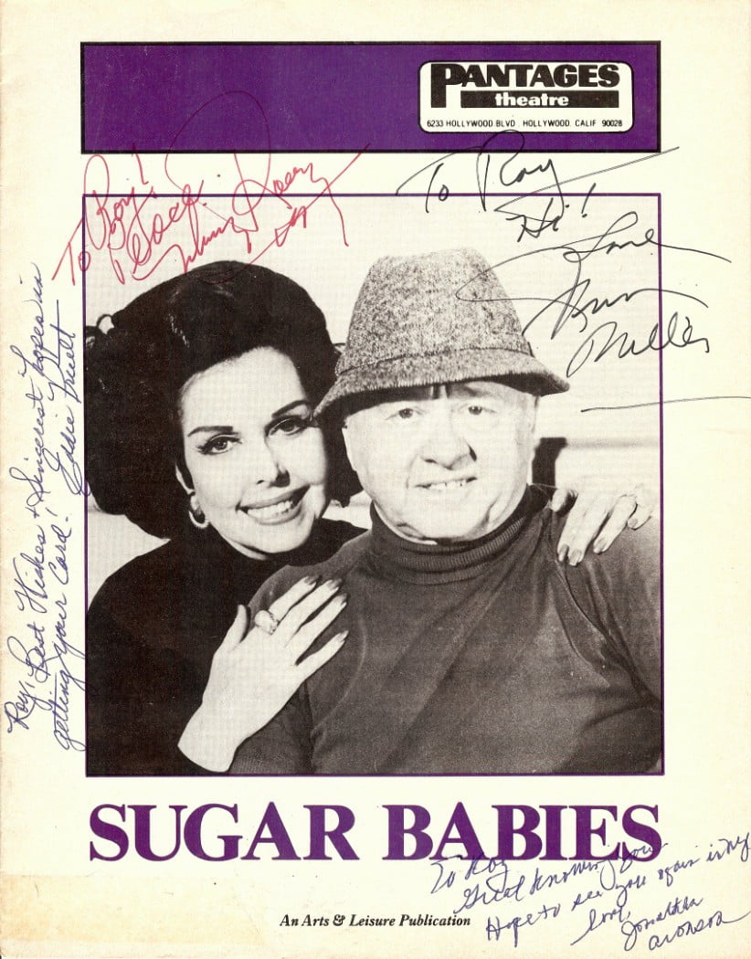 Mickey Rooney Signed Autographed Program Miller Pruett Aronson JSA ...