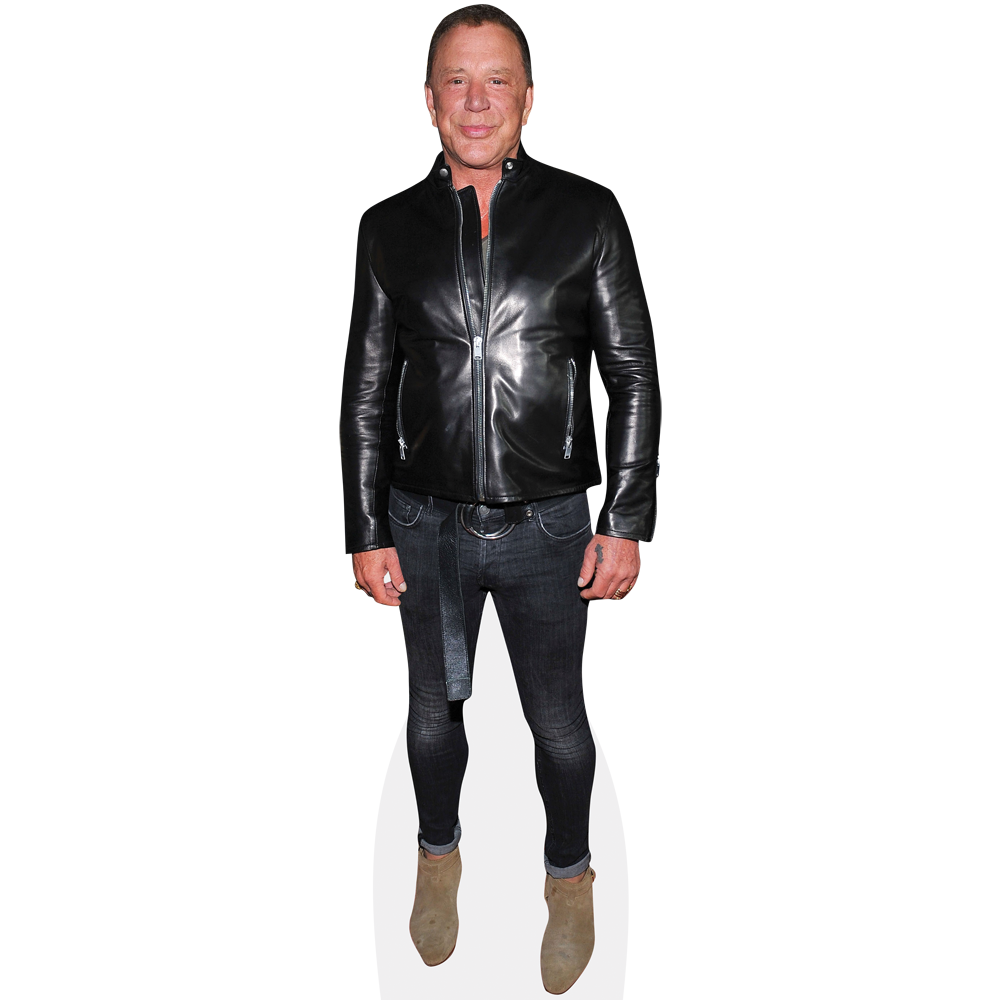 Mickey Rourke (Leather) Mini Cardboard Cutout Standee - Walmart.com