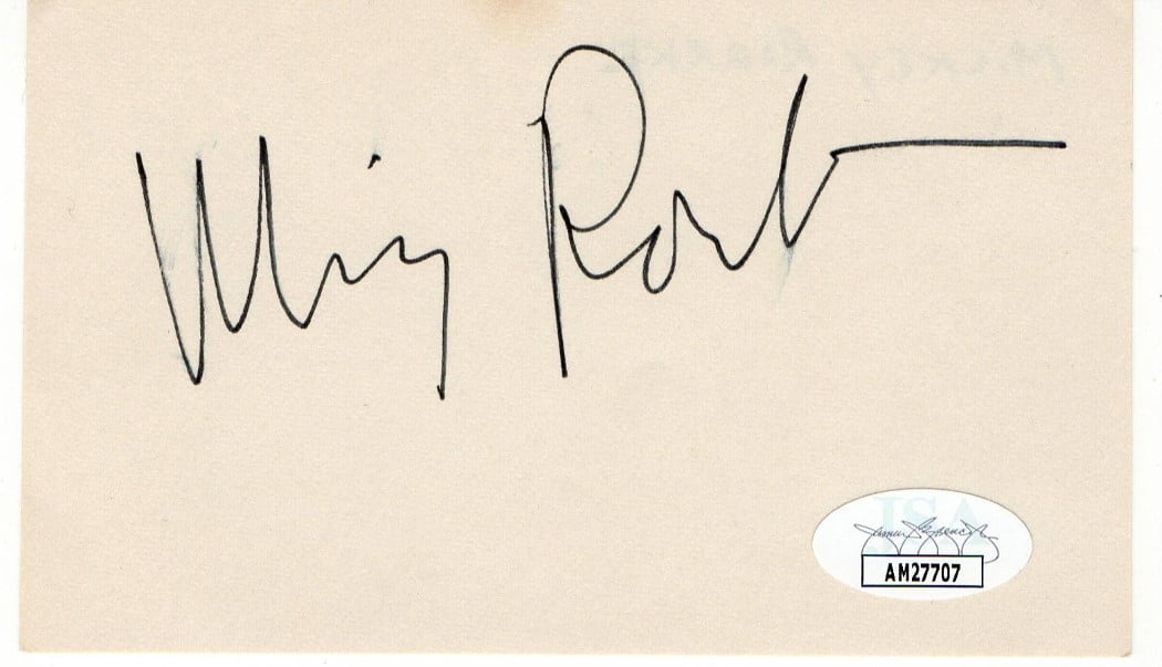 Mickey Rourke Signed Autographed Index Card The Wrestler Sin City JSA ...