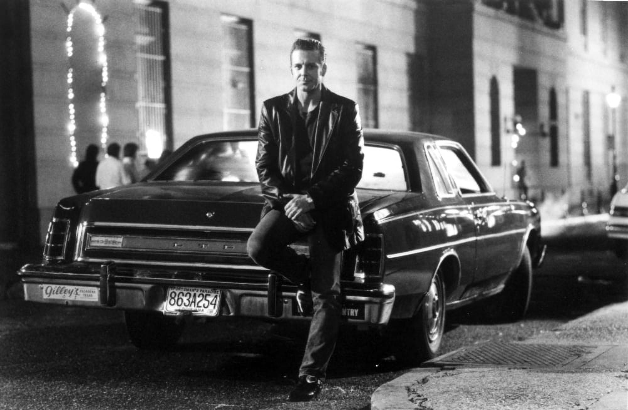 Licensed Fine Art: Mickey Rourke Leaning on Car Photo Print, 24x30in ...