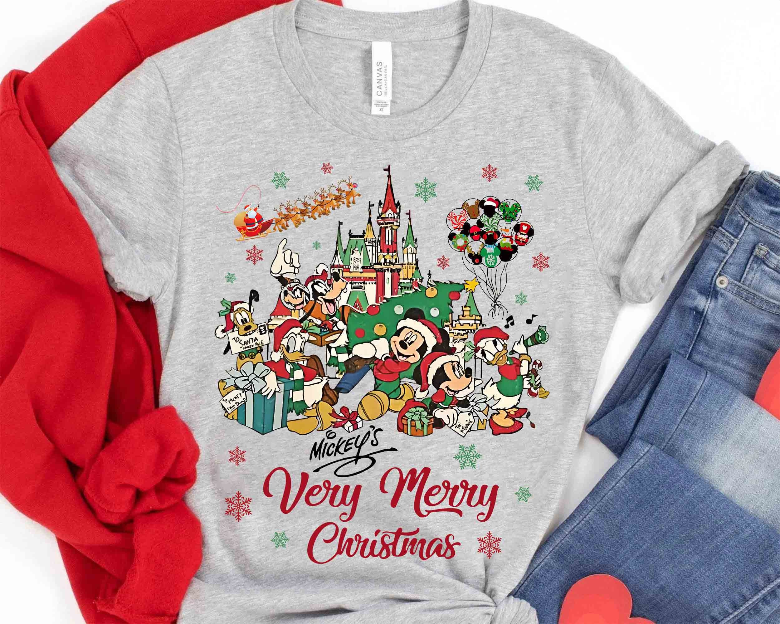 Mickey'S Very Merry Christmas Party Family Matching T-Shirt, Disn.E.Y ...