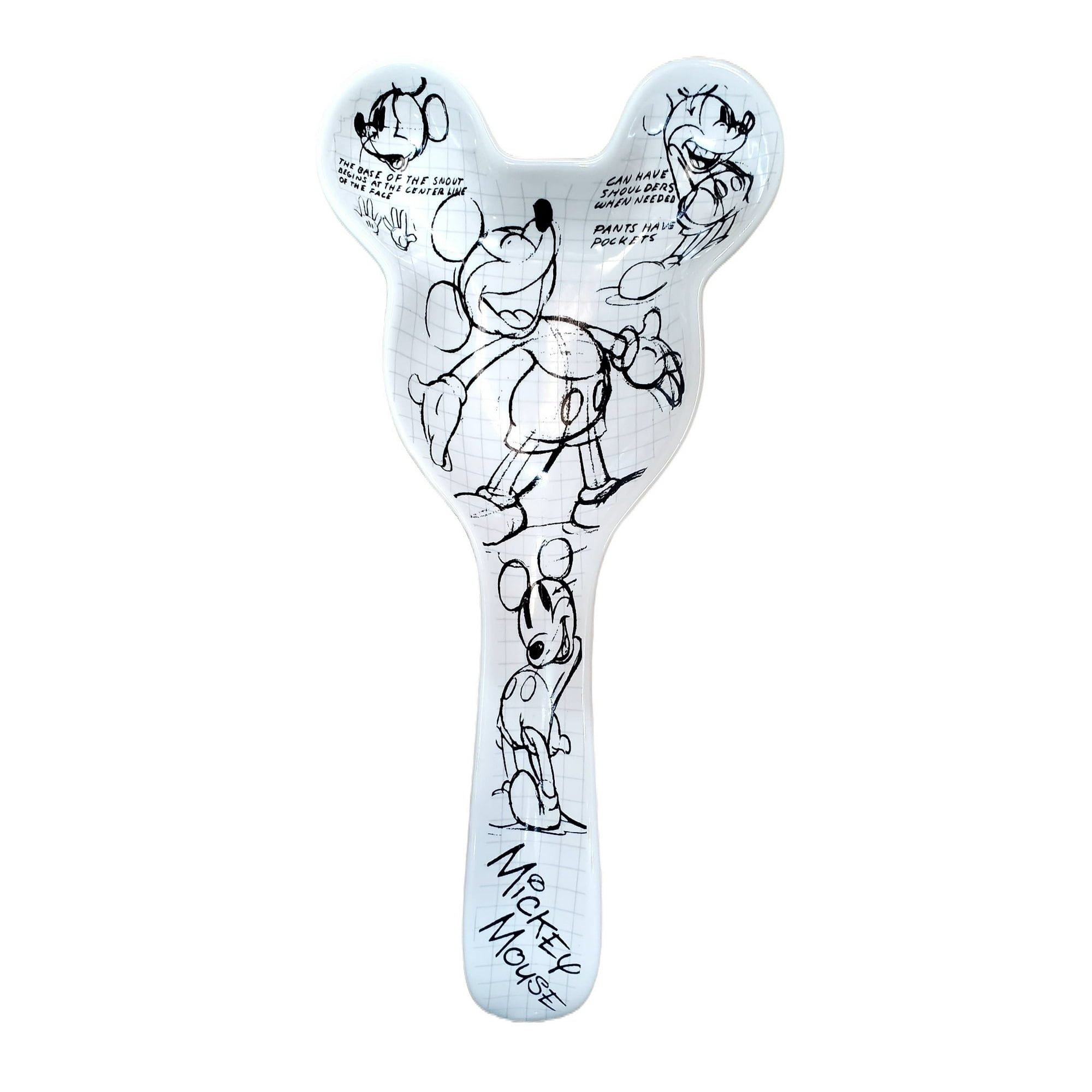 Disney Ceramic Mickey Mouse Sculpted Sketch Spoon Rest - Walmart.com