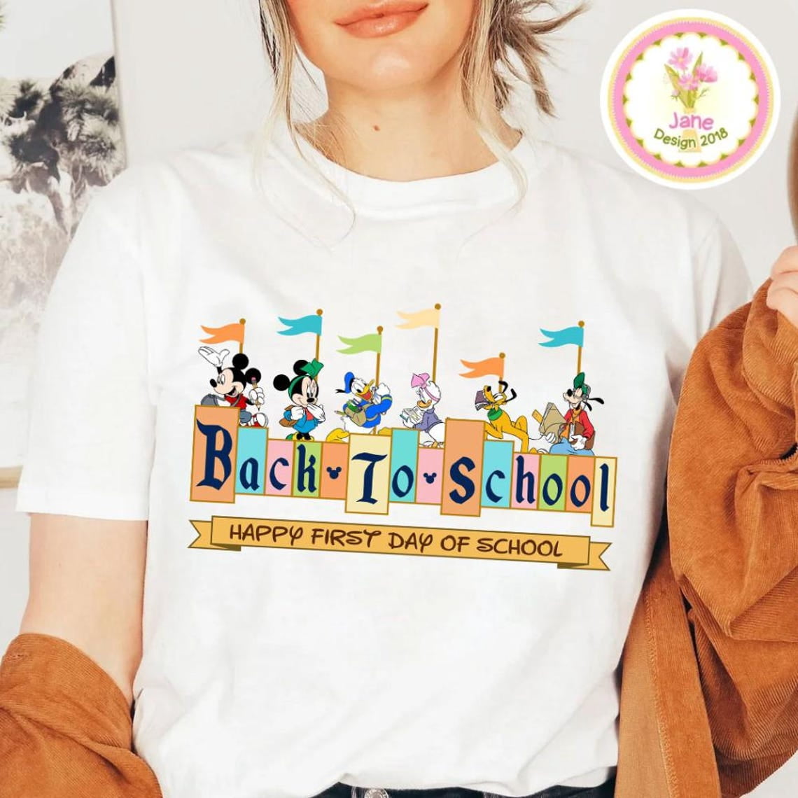 Mickey and Friends Disney Back To School Shirt, Happy First Day of ...