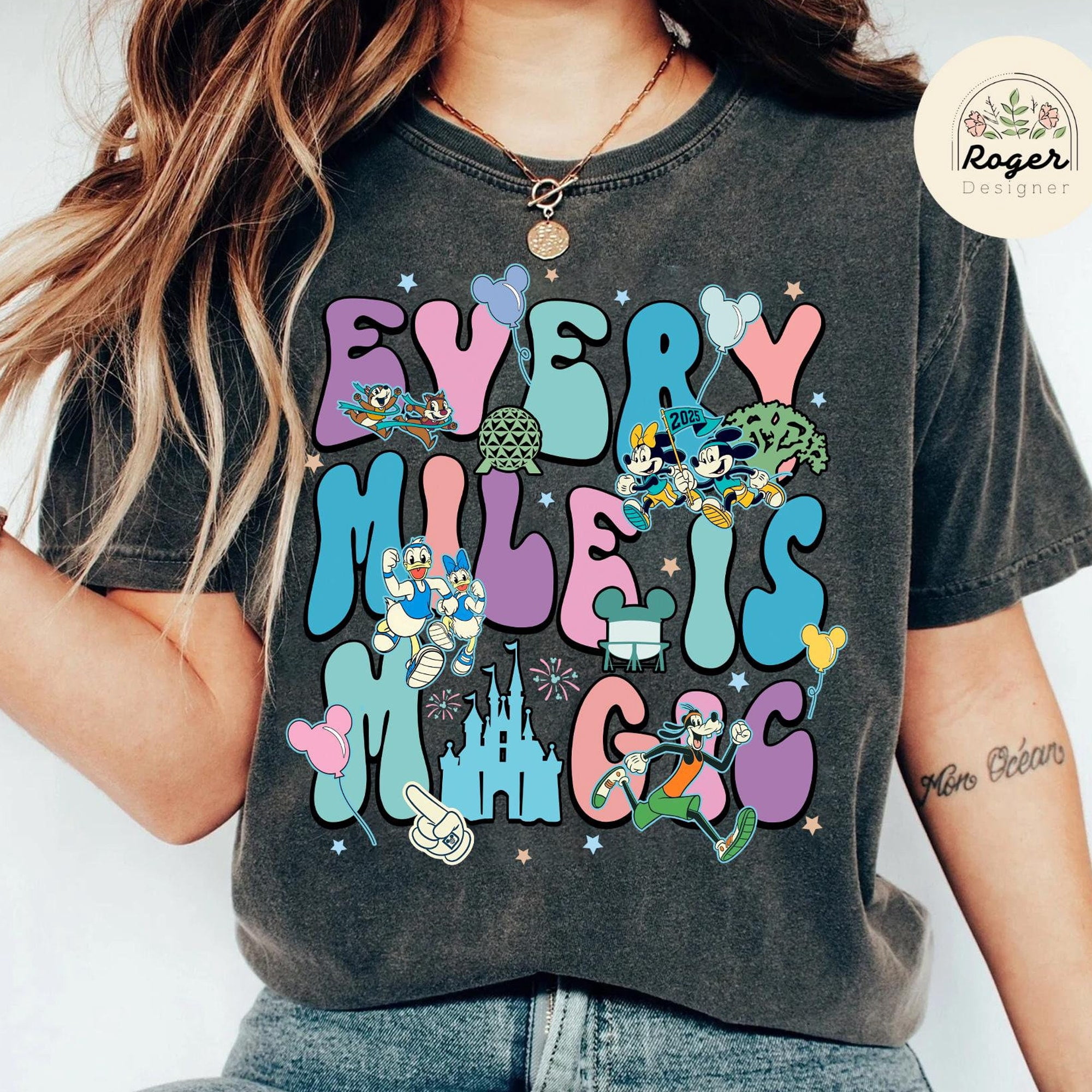 Mickey and Friends Every Mile Is Magic Comfort Colors T-Shirt, WDW ...