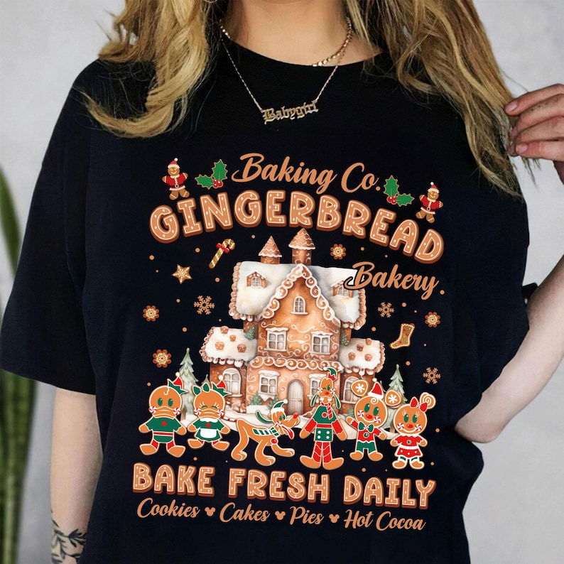 Mickey and Friends Gingerbread Baking Co PNG, Disneyland Gingerbread ...
