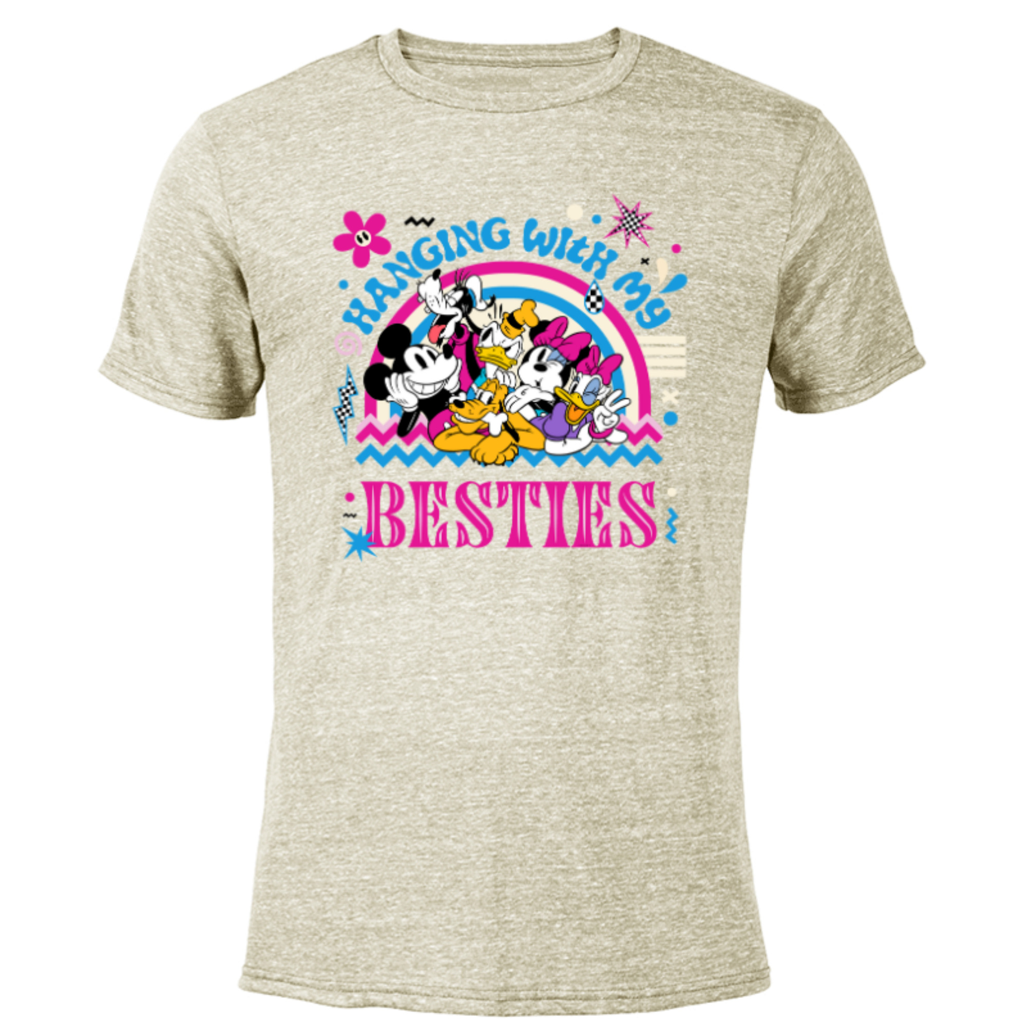 Mickey and Friends Hanging with My Besties - Short Sleeve Blended T ...