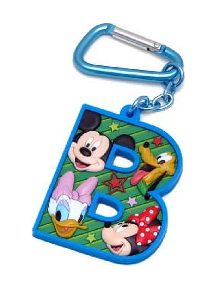 Mickey and Friends Letter B Laser Cut Keychain - Walmart.com
