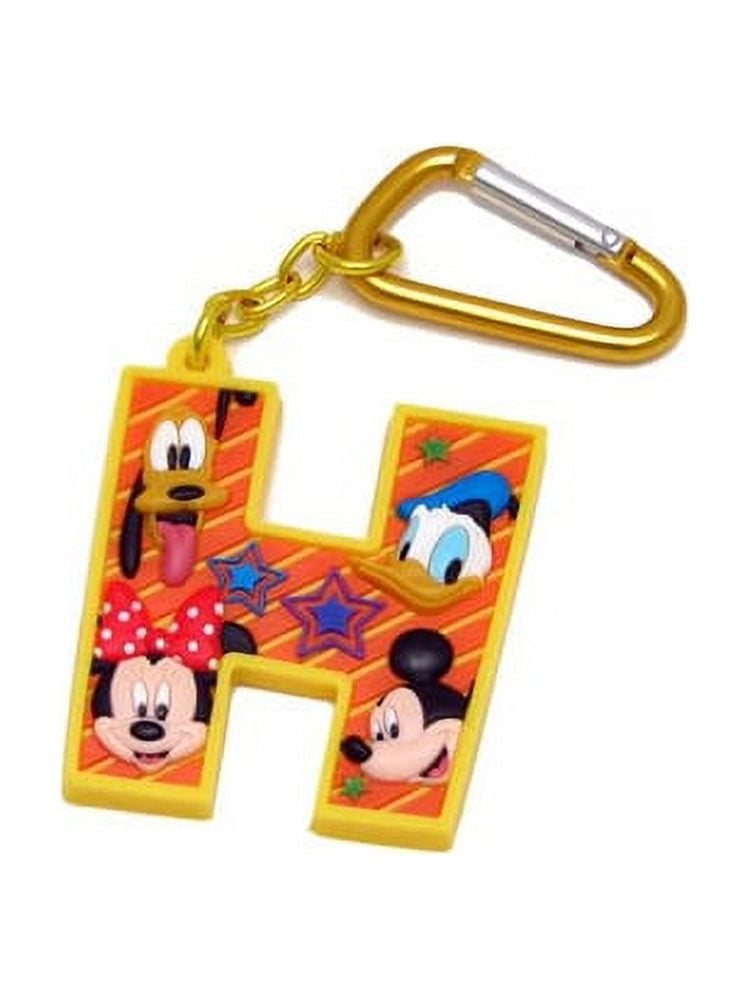 Mickey and Friends Letter H Laser Cut Keychain - Walmart.com
