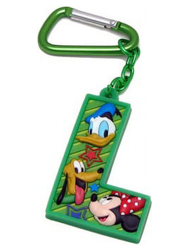 Mickey and Friends Letter L Laser Cut Keychain - Walmart.com