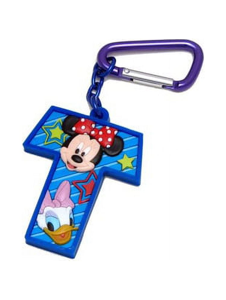 Mickey and Friends Letter T Laser Cut Keychain - Walmart.com