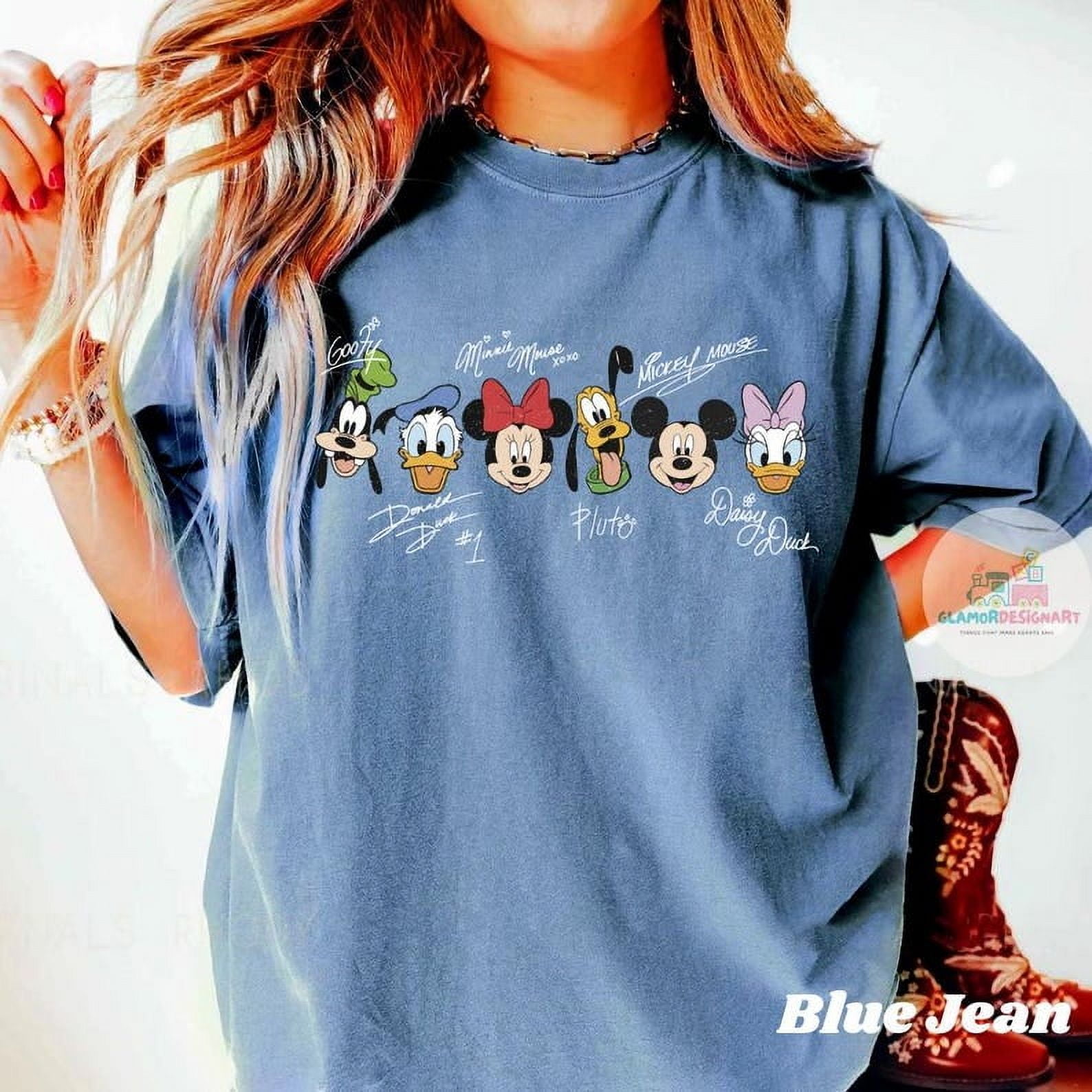 Mickey and Friends Signatures Shirt, Disney World Shirt, Comfort Colors Shirts, Disneyland Shirt ...