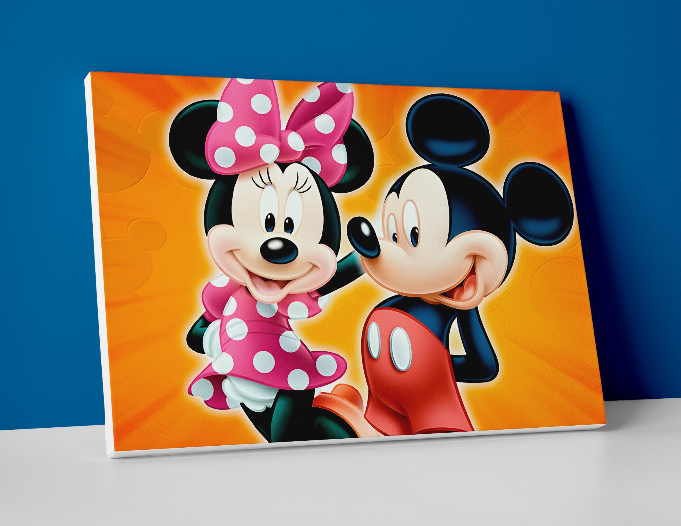 Mickey and Minnie Mouse Poster or Canvas Wall Art - Walmart.com