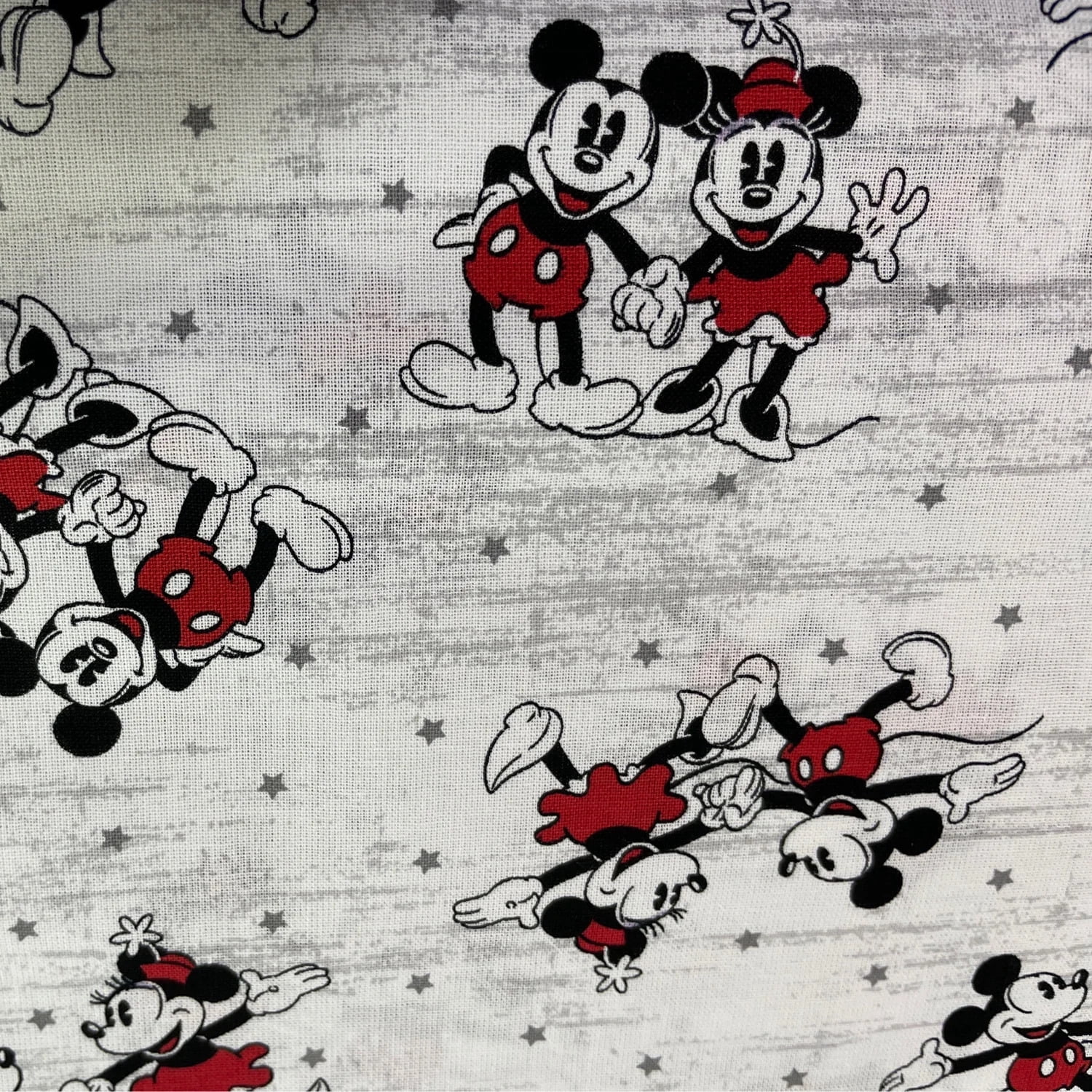 Mickey and Minnie Starlight Cotton Fabric - Walmart.com