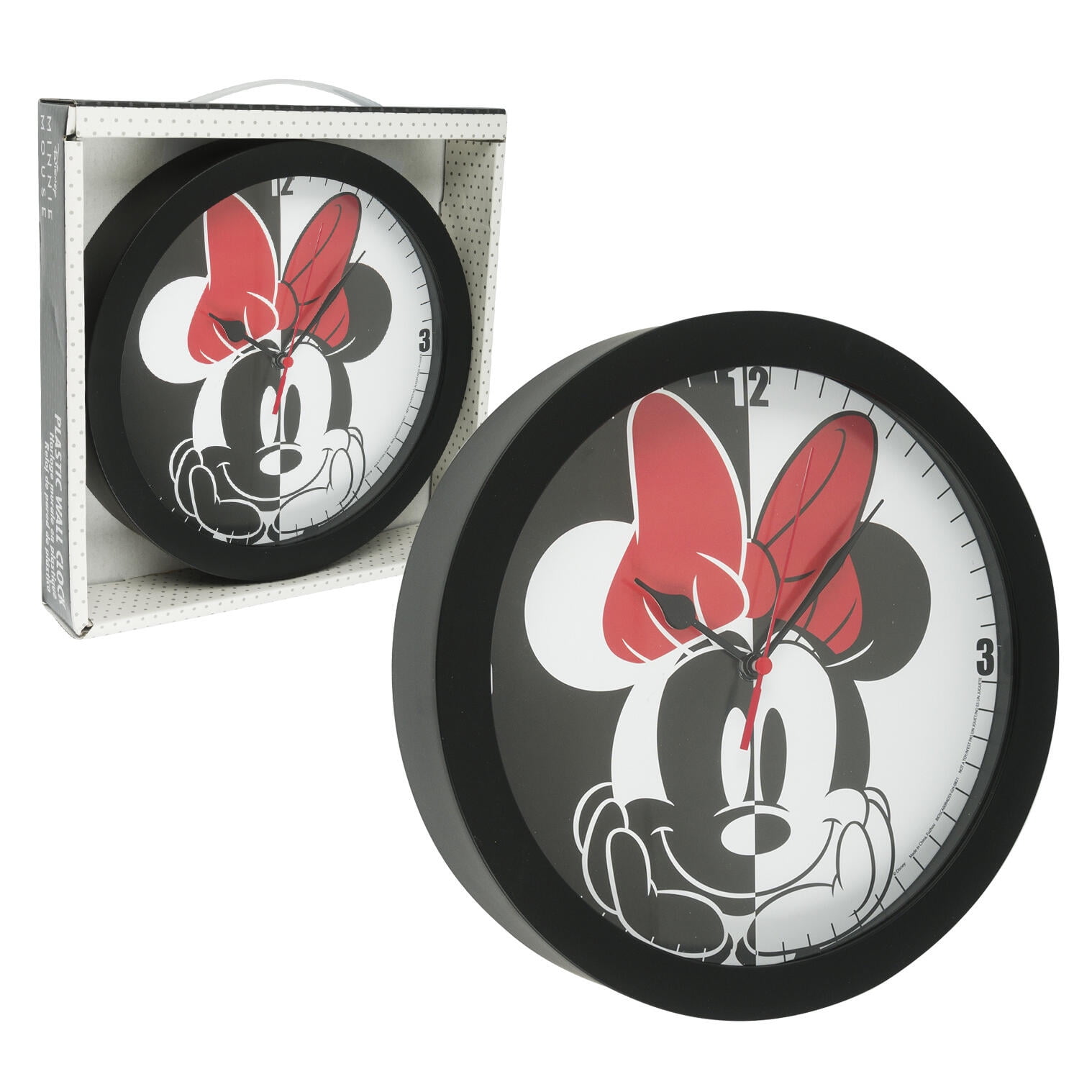 Mickey and Minnie Wall Clock- 9.5"" - Walmart.com
