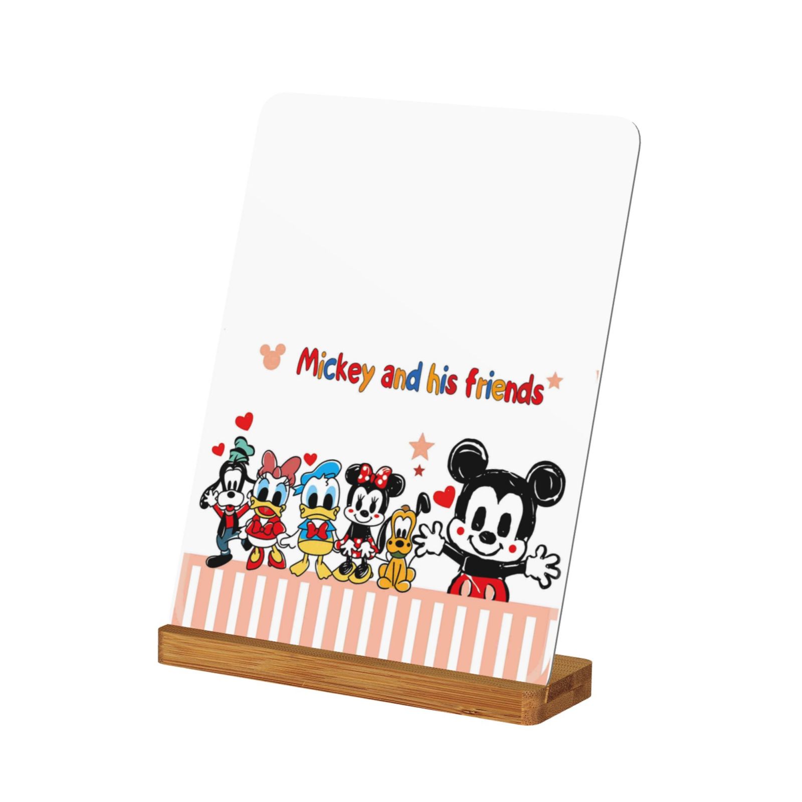 Mickey mouse Metal Picture Frame with Easel Minnie And Daisy Metal ...