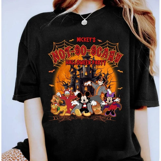 Mickey's Not So Scary Halloween Party Trick Or Treat Tshirt Men Women ...