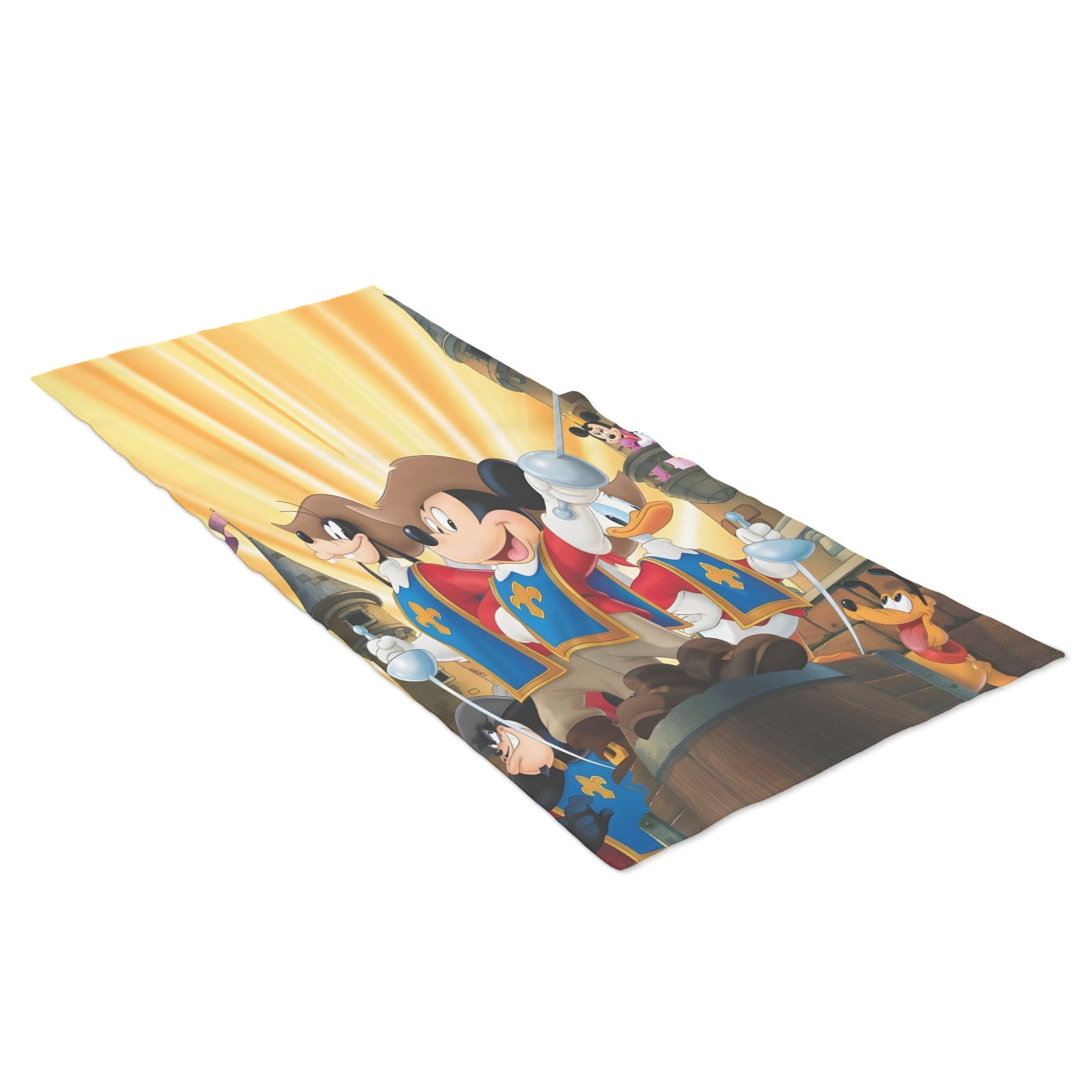 Mickeys, Donald, Goofy: The Three Musketeers Soft Fast-Dry Custom Towel ...