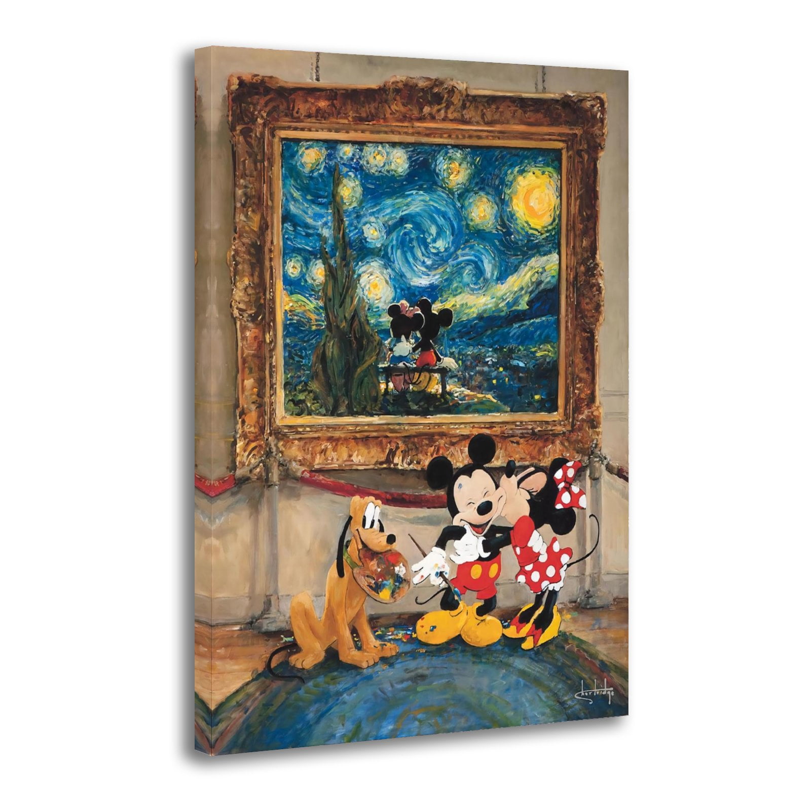 Mickeys Minnie Love Mouse Starry Night Vincent Van Gogh Picture Print ...