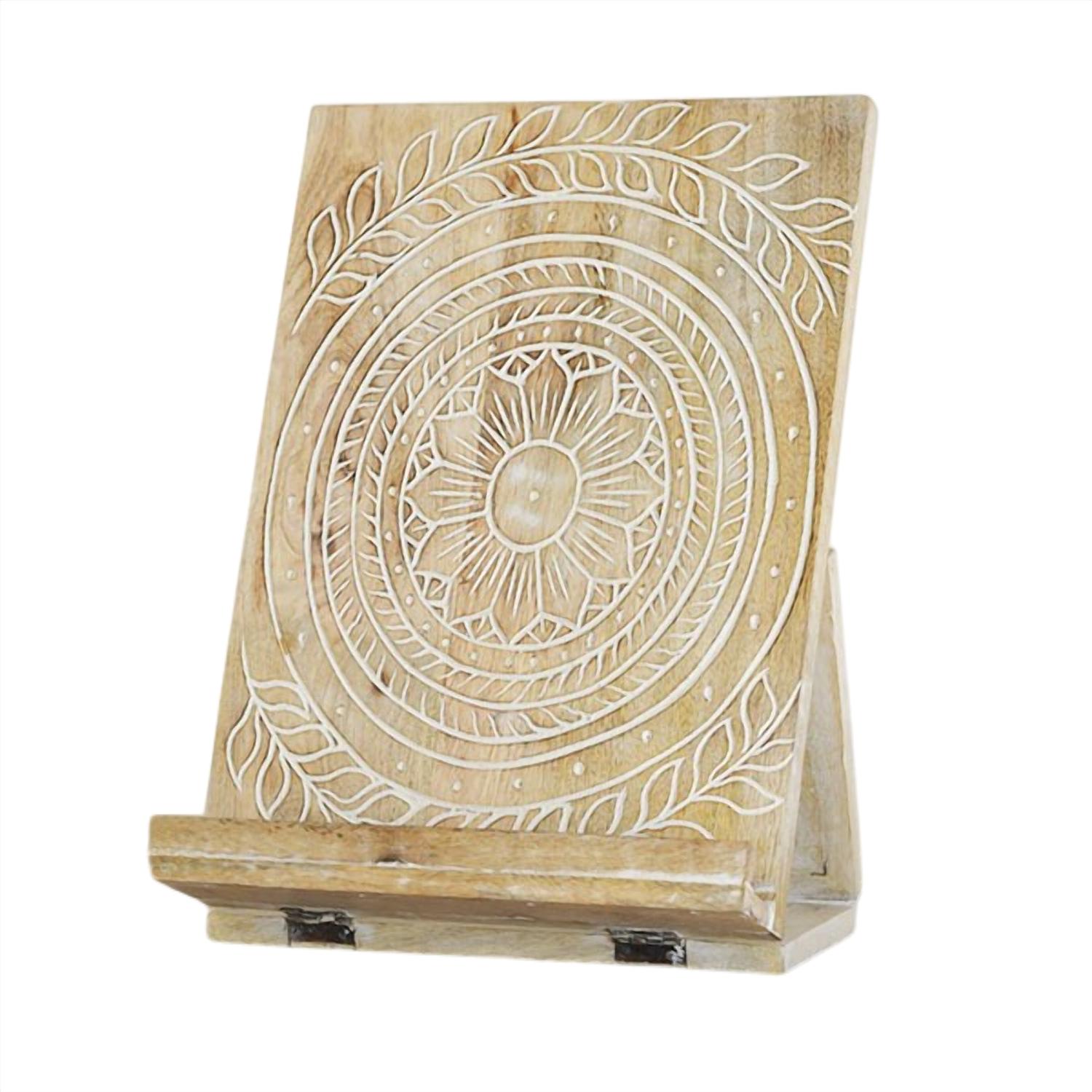Mickler & Co. Carved Wood Book/tablet Stand - Walmart.com