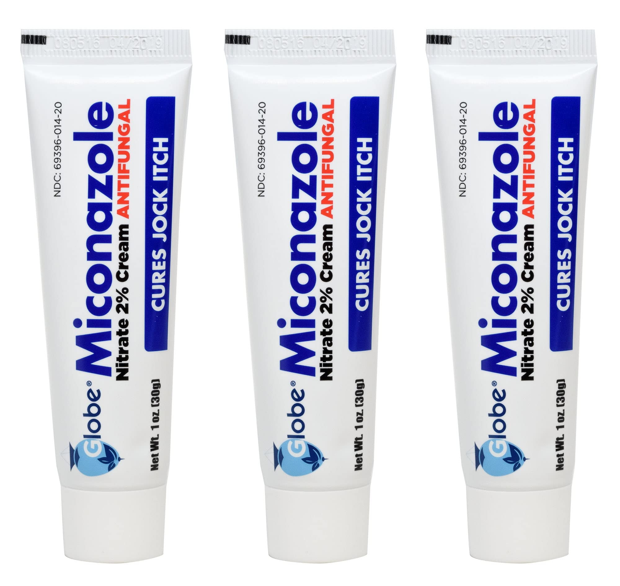 Miconazole Globe (3 Pack) Nitrate 2% Cream 1 oz, Cures Most Athletes ...