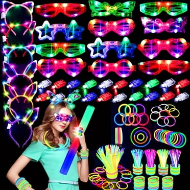 Kaitek Kids Glow Sticks Party Favor Set - 448 Pcs for Night Events ...