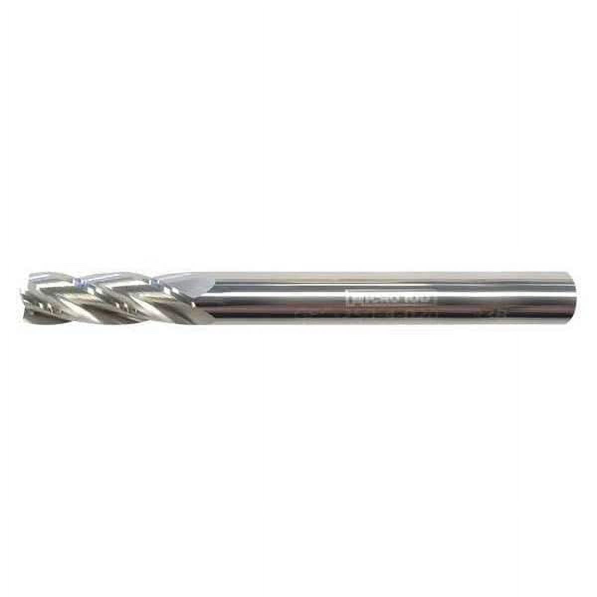 Micro 100 Carb End Mill,3/16 In,4FL,CC,AlTiN Coat GEC-187-4-030X ...