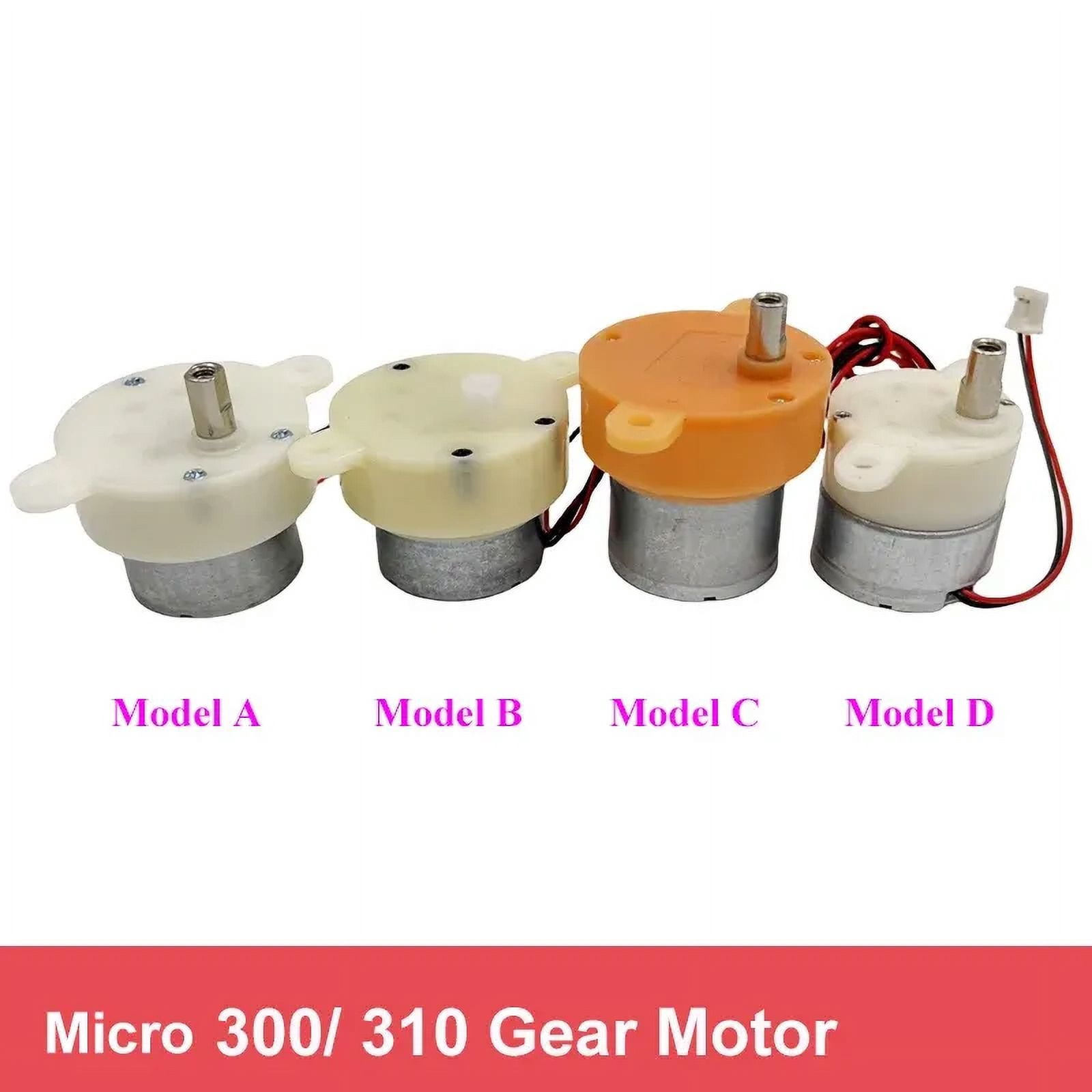 Micro 300 310 Turbo Worm Gearbox Gear Motor DC 3V 6V 12V Slow Speed ...