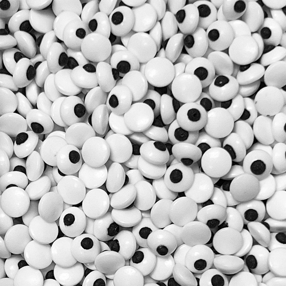 Micro 7mm Eyeball Shaped Sprinkles (1/2 Cup, 1x Jar) Candy Decor for ...