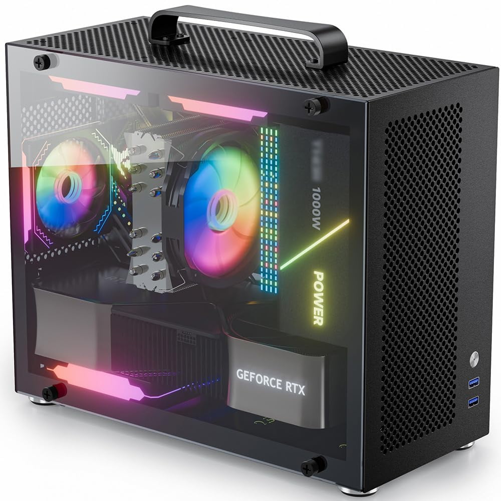 Micro ATX Case, MATX RRF12 PC Case for ITX MATX Motherboard, 2X 120mm ...