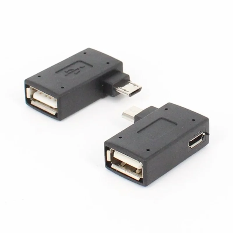 Micro Adapter USB 2.0 Female To Male Micro OTG Power Supply Port 90 ...